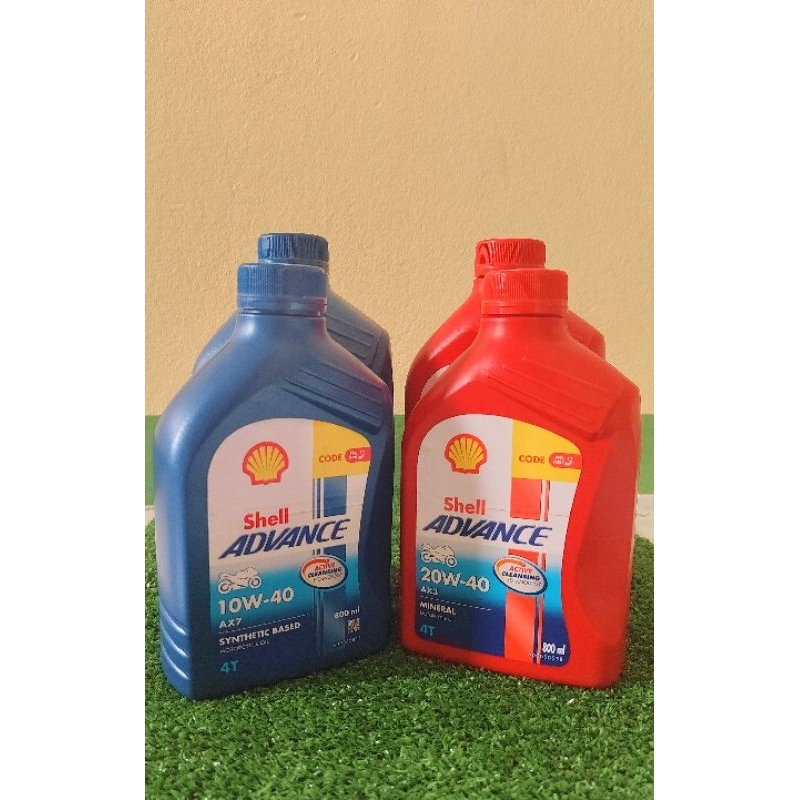 Shell Advance 4T AX7 AND AX3, 800ML & 1LITER | Shopee Philippines