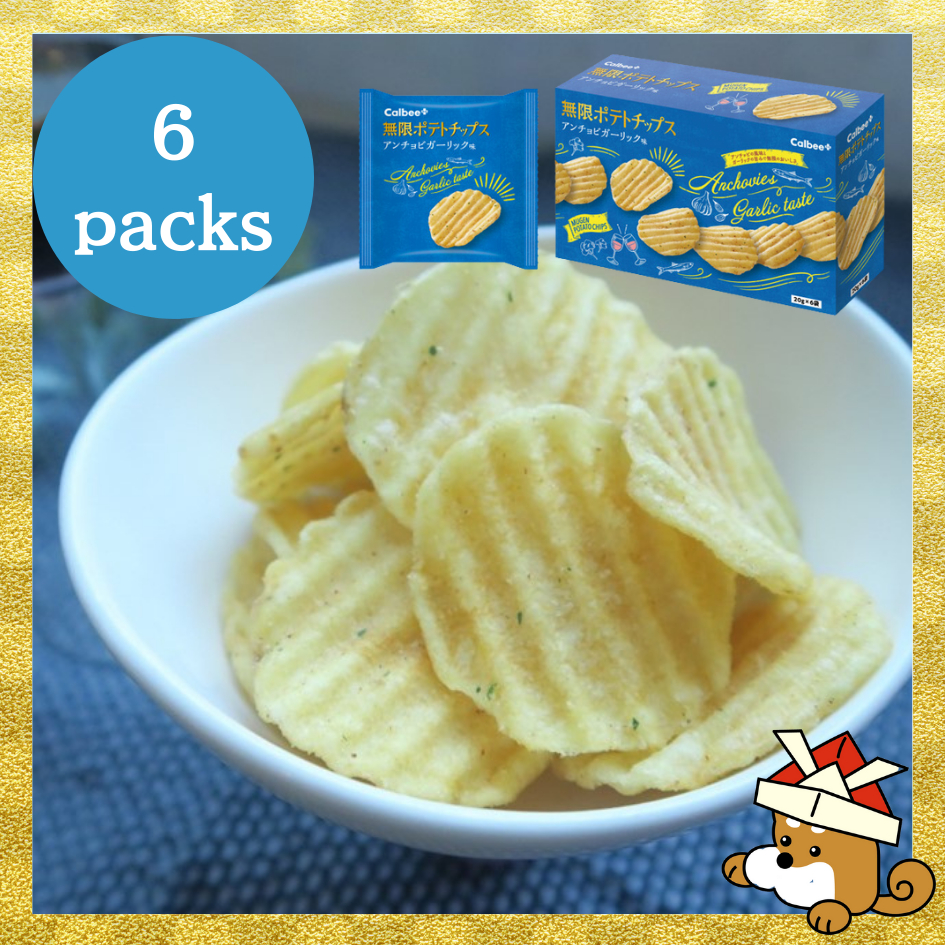 Calbee+ Special Limited Infinite Mugen Potato Chips Anchovy & Garlic ...