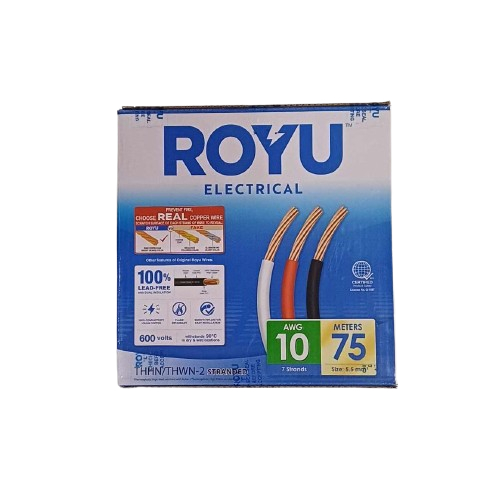 ROYU THHN / THWN 2-7 Stranded Wire AWG (#8, #10, #12, #14) Sold per Box ...