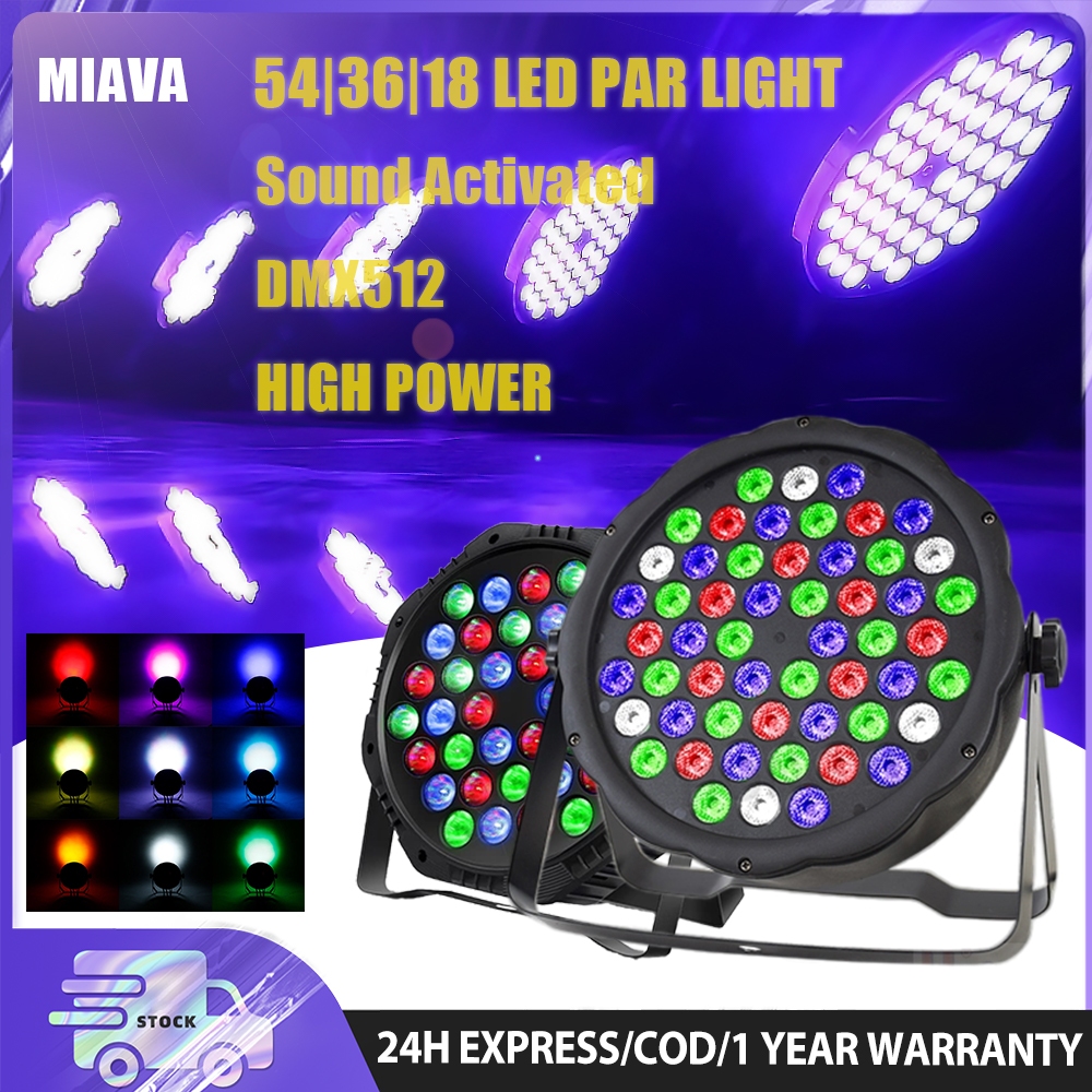 6/18/36/54 LED Par Light DMX512 Disco Light Stage Lighting Party Light ...