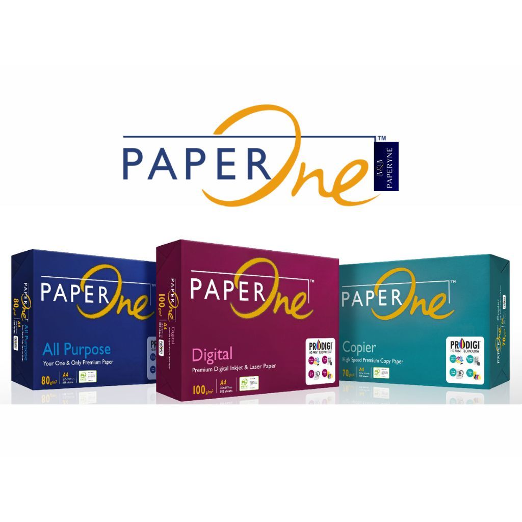 PaperOne Bond Paper QTO/SHORT, A4 AND F4/LONG - 70gsm, 80gsm, 100gsm ...