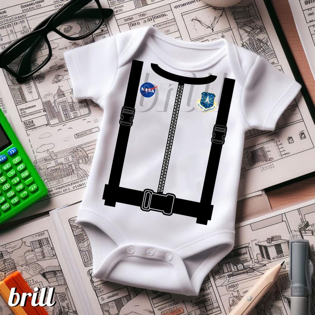 COSTUME BABY ONESIE ATSTRONAUGHT PILOT FLIGHT MILESTONE ROMPER | Shopee ...