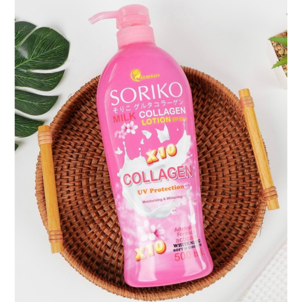 Soriko Milk Collagen Glutathione Whitening Lotion x10 Instant Whitening ...