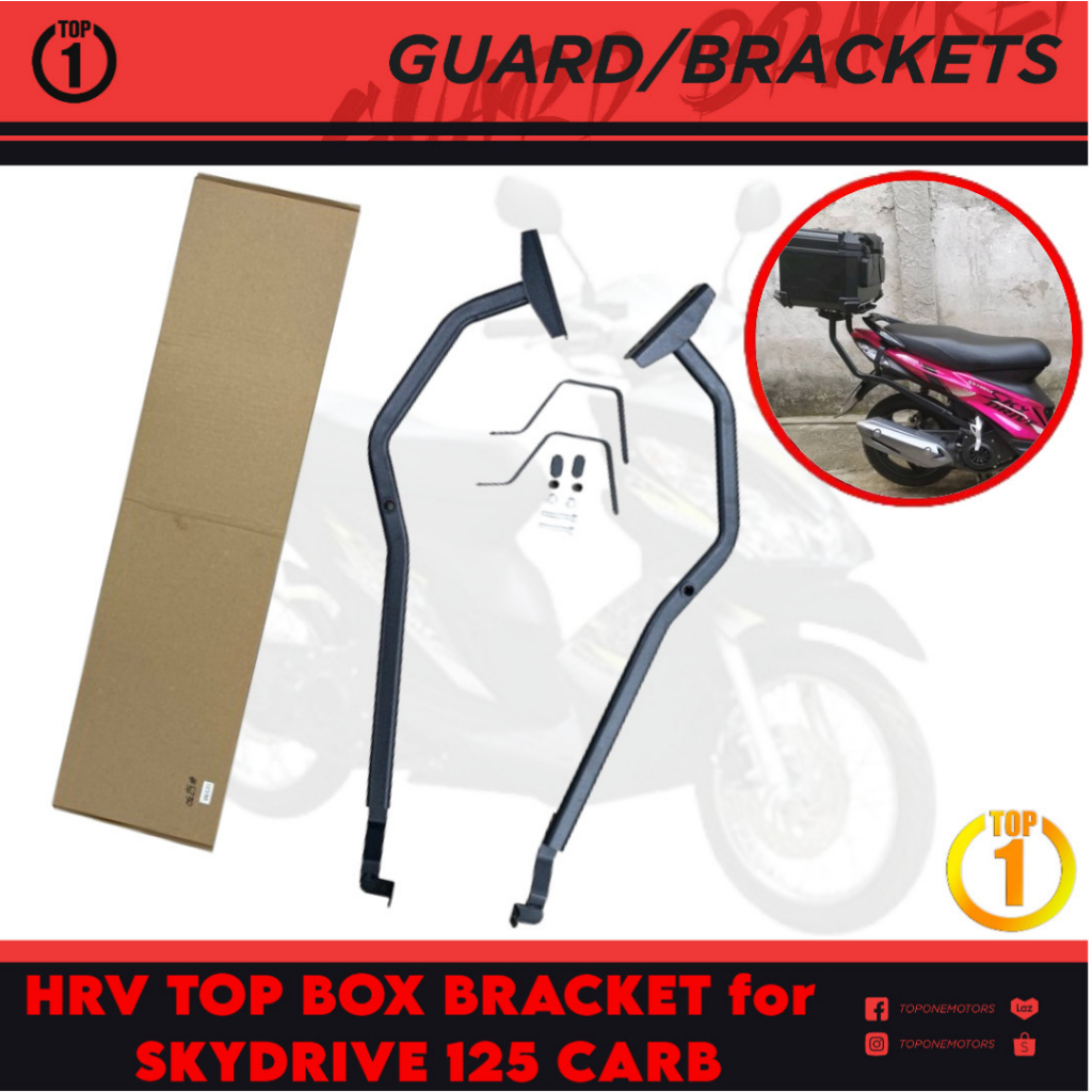 TOP1 PH HRV Top Box Bracket For Suzuki Skydrive 125 Carb Motorcycle ...