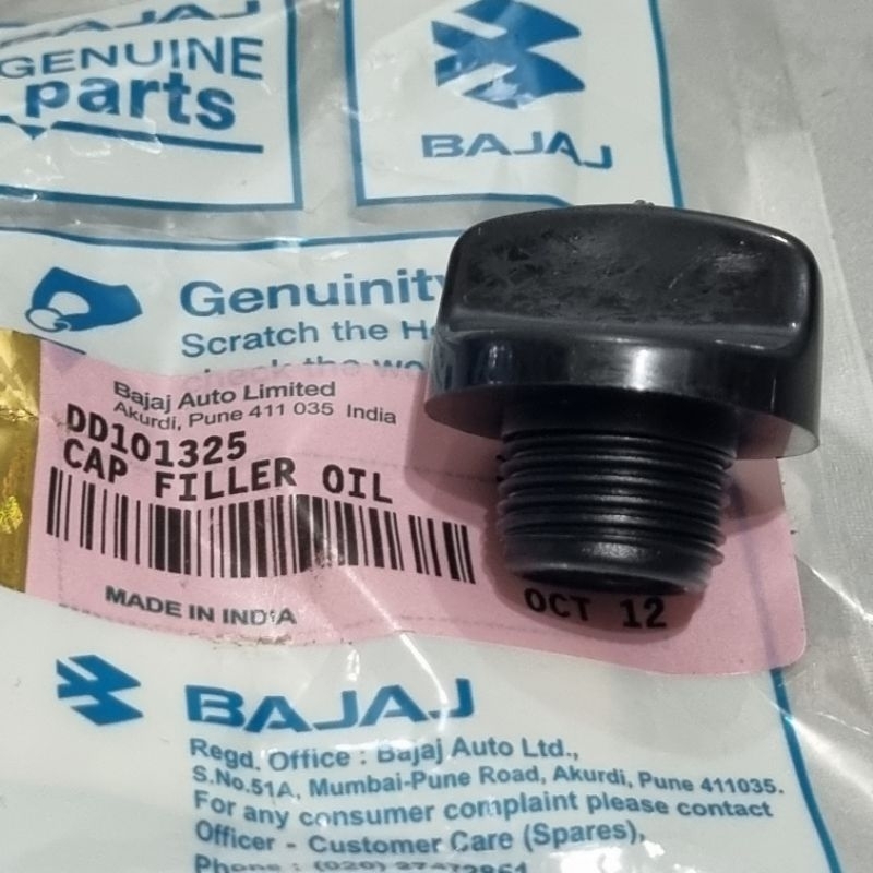 Bajaj CT100 Cap Oil Filler with Oil Ring (Genuine) | Shopee Philippines