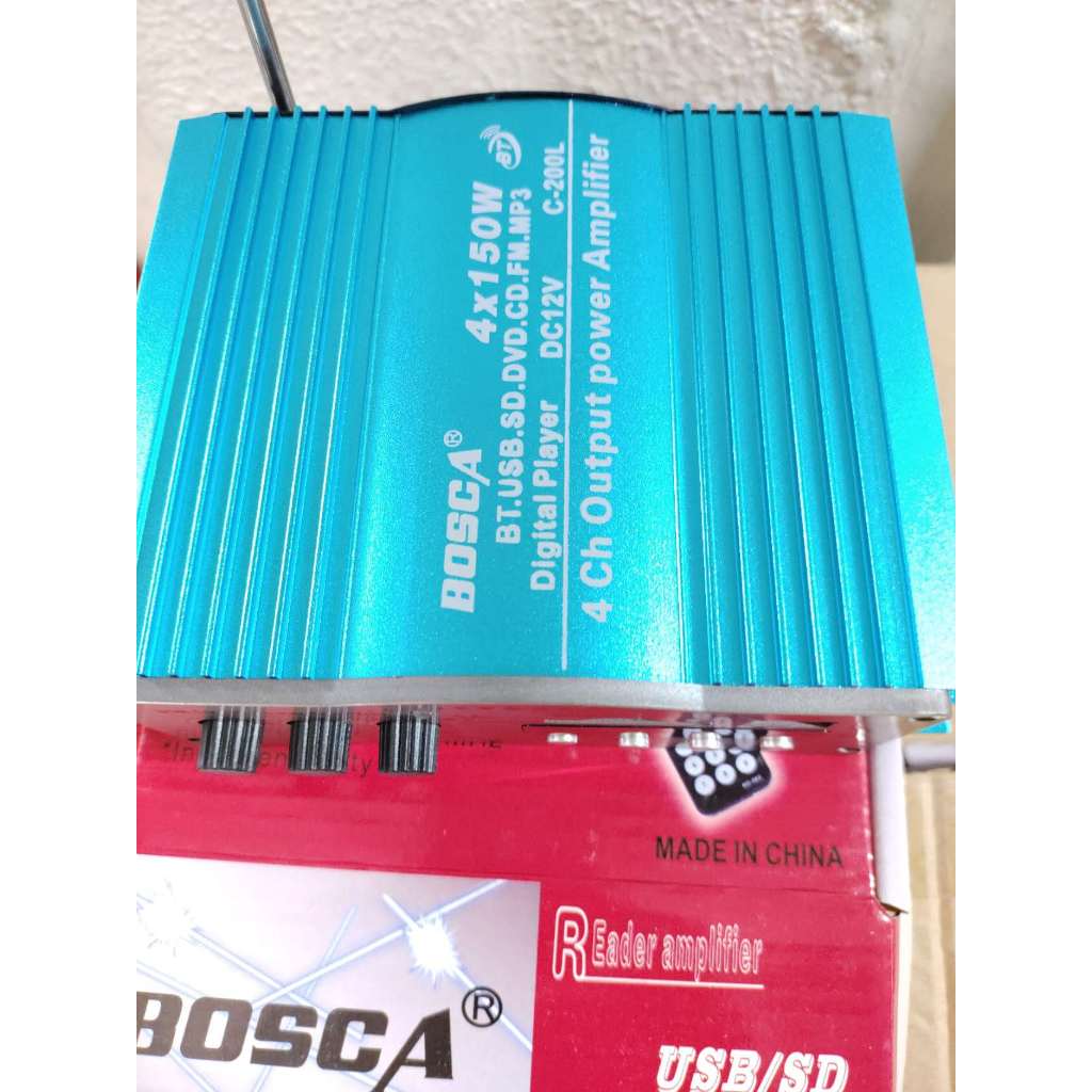 MJL BOSCA C-200L DC 12V Bluetooth 4 Channel Output Power Amplifier ...