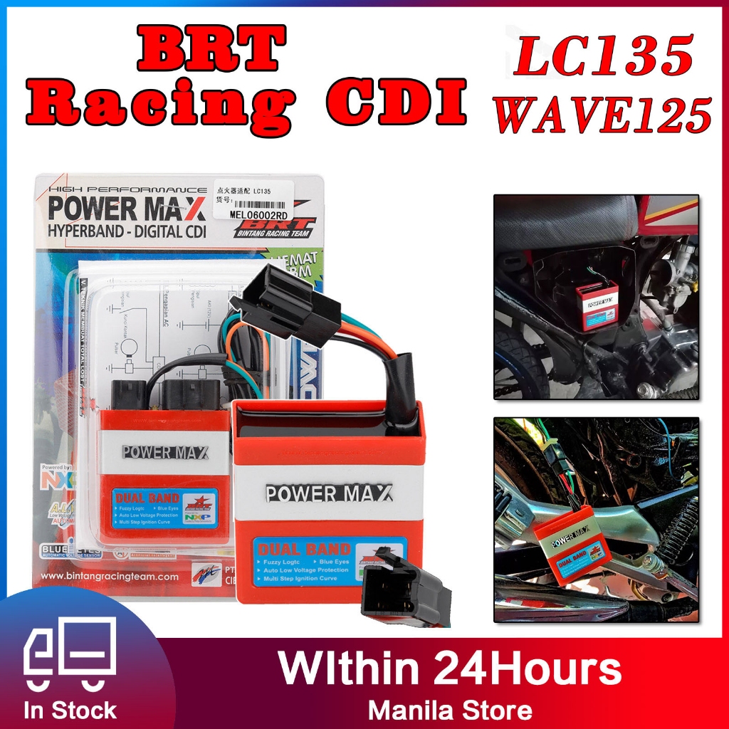 BRT Racing CDI WAVE125 XRM125 LC135 POWER MAX HYPER BAND DIGITAL CDI 4 ...
