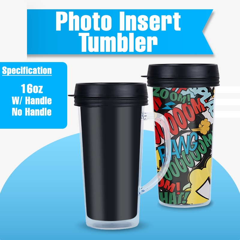 Photo Insert Tumbler with Handle & No Handle 16oz | Shopee Philippines