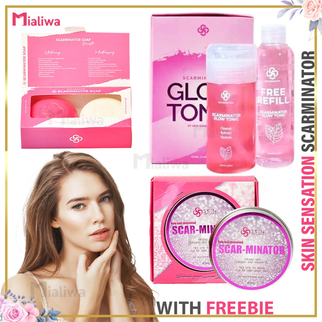 Skin Sensation Scarminator Scar Remover Cream Glow Tonic Soap ...