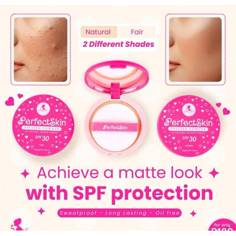 Perfect Skin Pressed Powder Oil control With spf30(Fair/natural ...