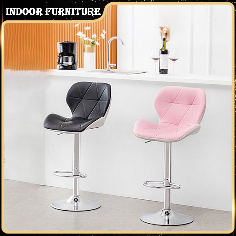 【COD】Bar Chair High Chair Bar Stool Soft Leather Chair Air Lift ...
