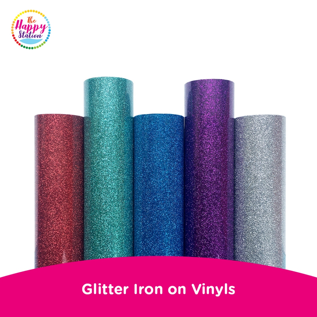 THE HAPPY STATION | Glitter Iron On-Vinyls | Shopee Philippines
