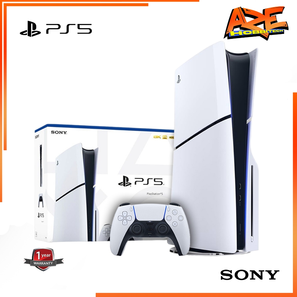 Sony Playstation 5 Slim w/ Controller Disc Edition Gaming Game Console ...