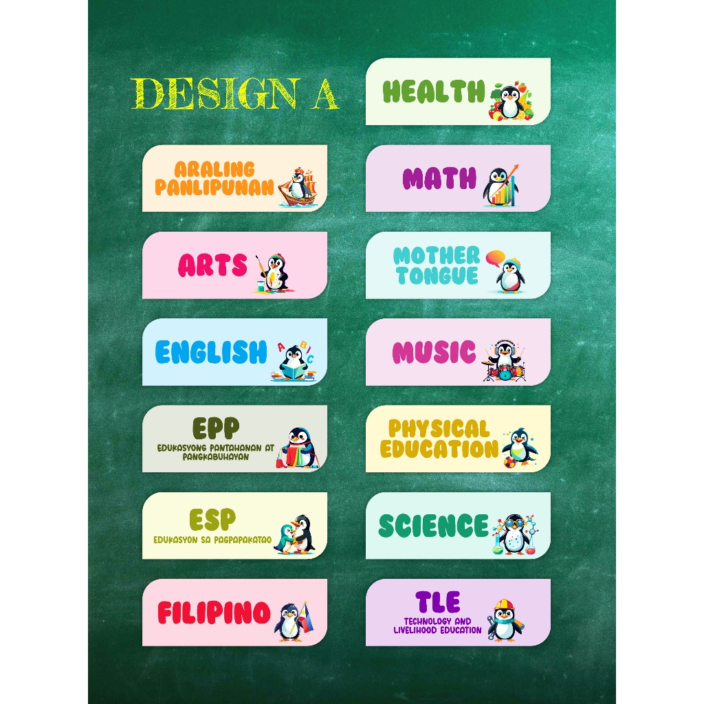 Notebook Labels for Grades 1 to 10 Subjects | Shopee Philippines