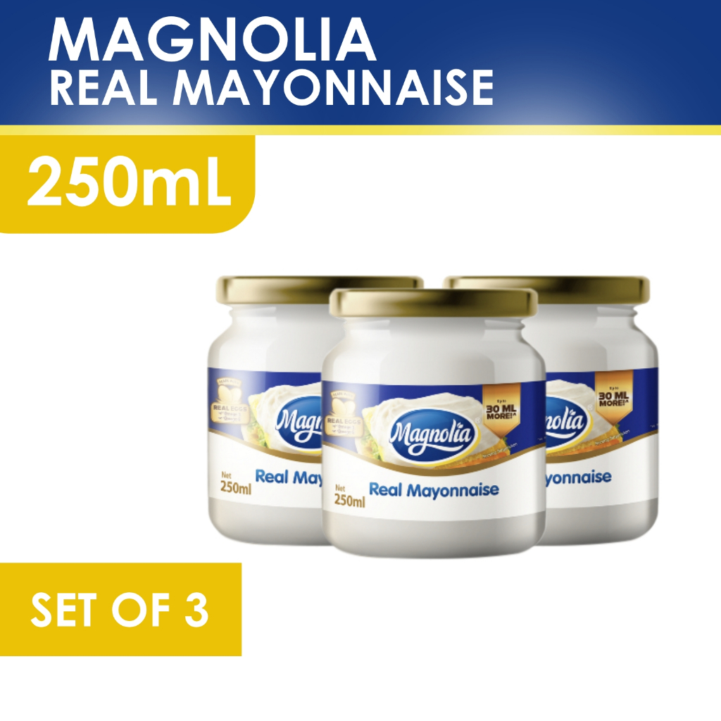 MAGNOLIA Real Mayonnaise 250ML Made with Real Eggs, with Omega 3 and 6 ...