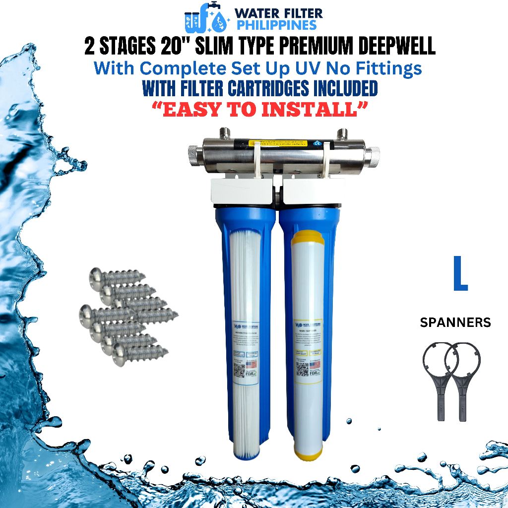 Water Filtration System Top Selling 2 Stages 20" Slim Type Deepwell ...
