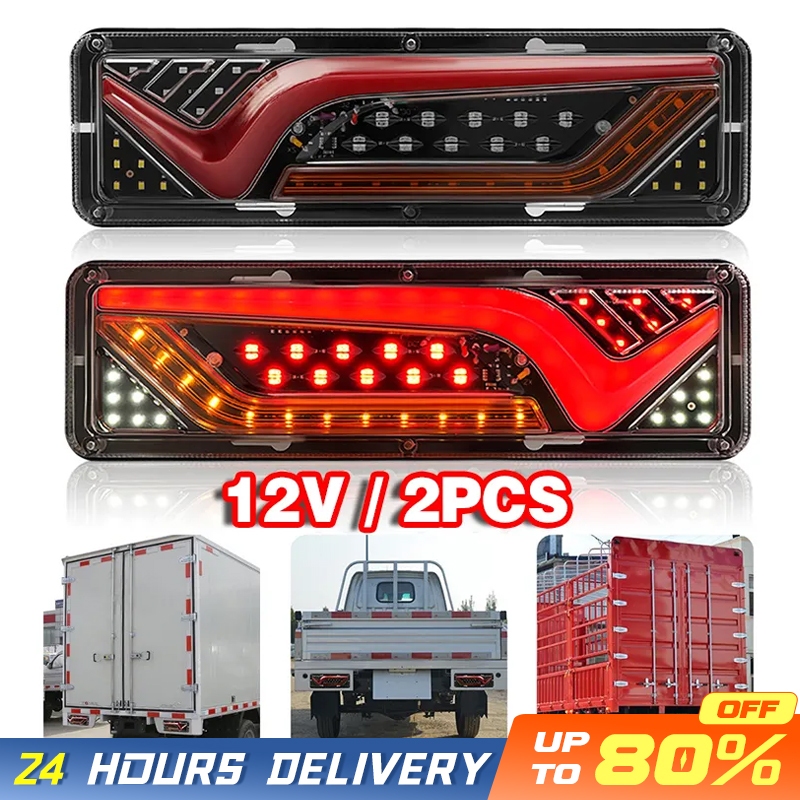 2pcs/set 12V LED VAN Truck Tail Light Function Brake Light with Stop ...