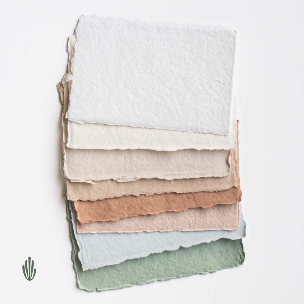 All Colors Sample Pack Indian Handmade Cotton Rag Deckle Edge Paper ...