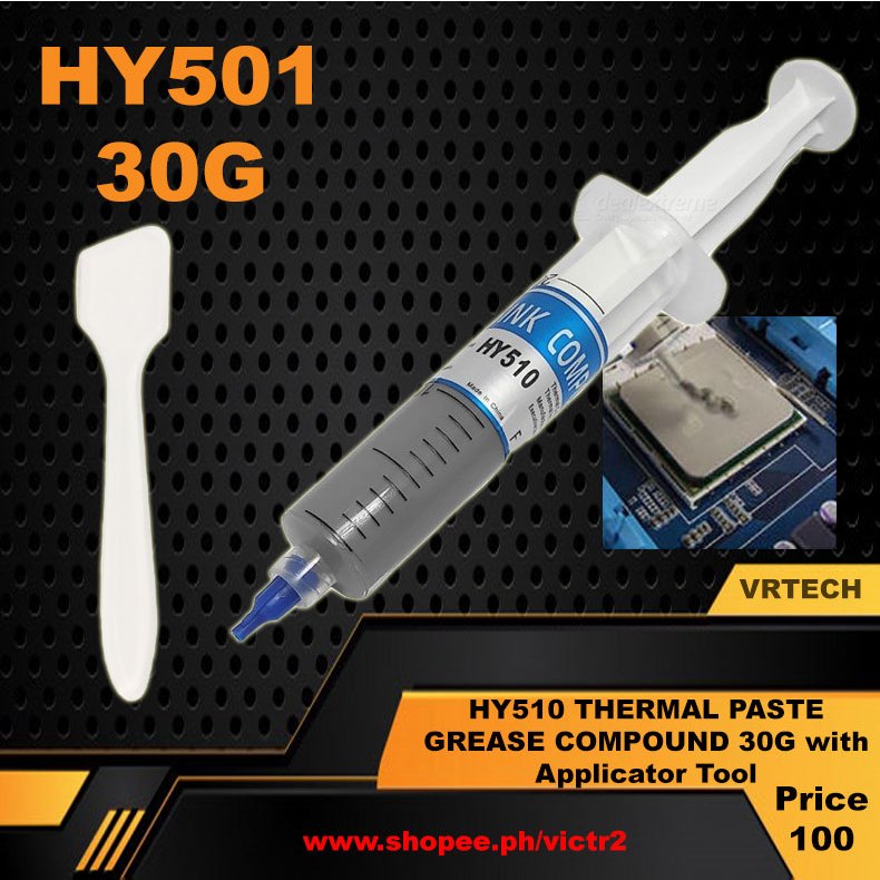 HY510 30g Tube/Syringe Grey Thermal Grease Paste CPU GPU Heatsink with ...