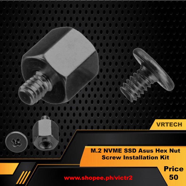 ASUS M.2 SSD NVME Motherboard Screw Hex Nut Installation Kit | Shopee ...