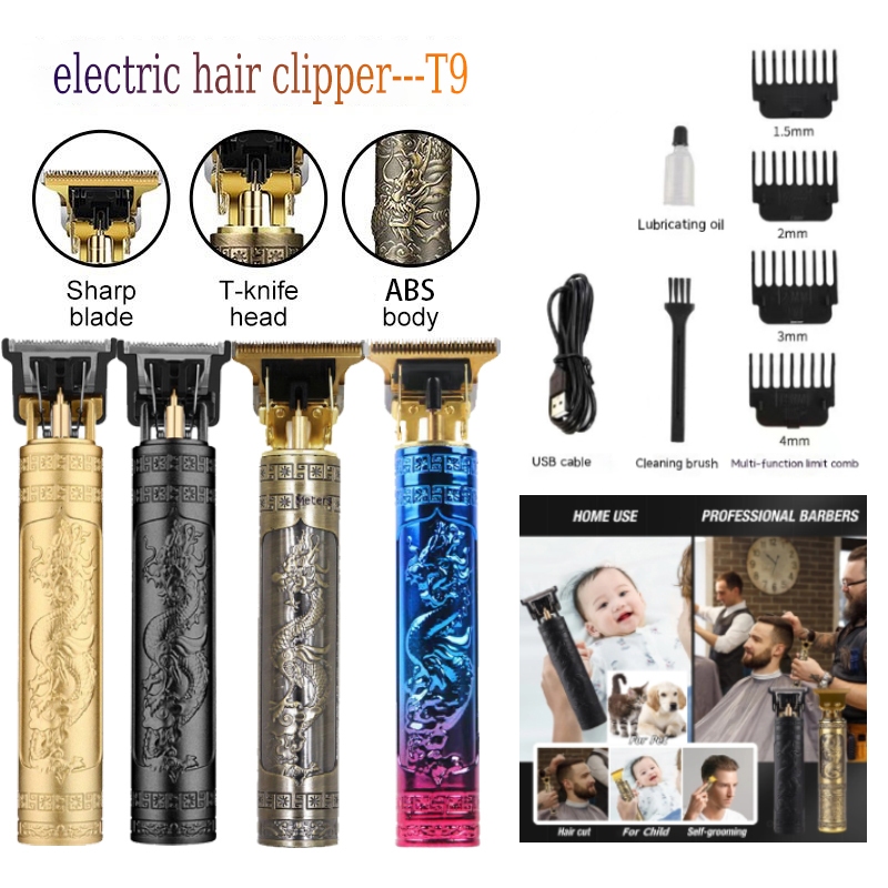 Electric Hair Clipper Trimmer Professional Hair Clippers USB ...