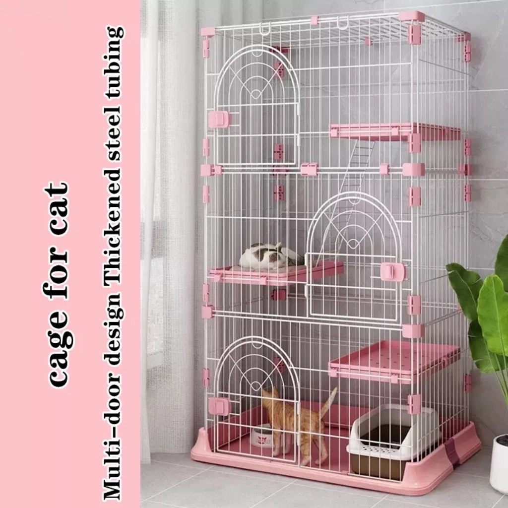 Cat cage Household super space multi-storey small cat house kitten ...