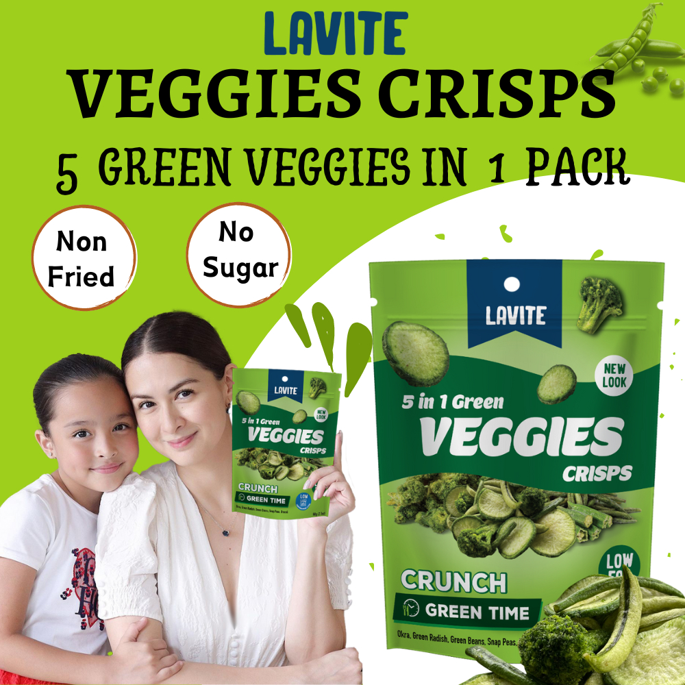 LAVITE Vegetable Chips Mixed 5 in 1 Vegetables Assorted Low Fat No ...