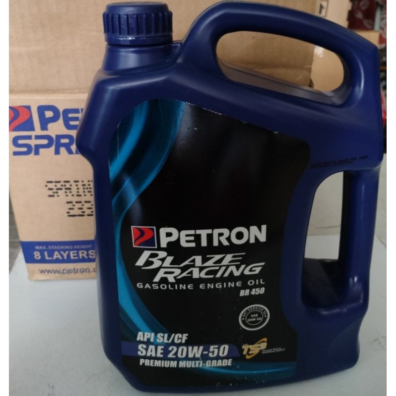 PETRON BLAZE RACING BR450 4L Gasoline Engine SAE 20W 50 Premium Multi ...