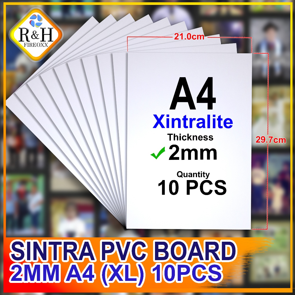 SINTRA PVC BOARD | A4 2mm | 10 PCS | Shopee Philippines