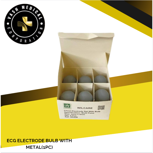 ECG ELECTRODE BULB WITH METAL(1PC) | Shopee Philippines