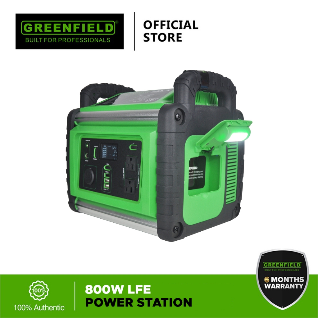 Greenfield Lithium Phosphate Power Station 800W 512 WH | Shopee Philippines