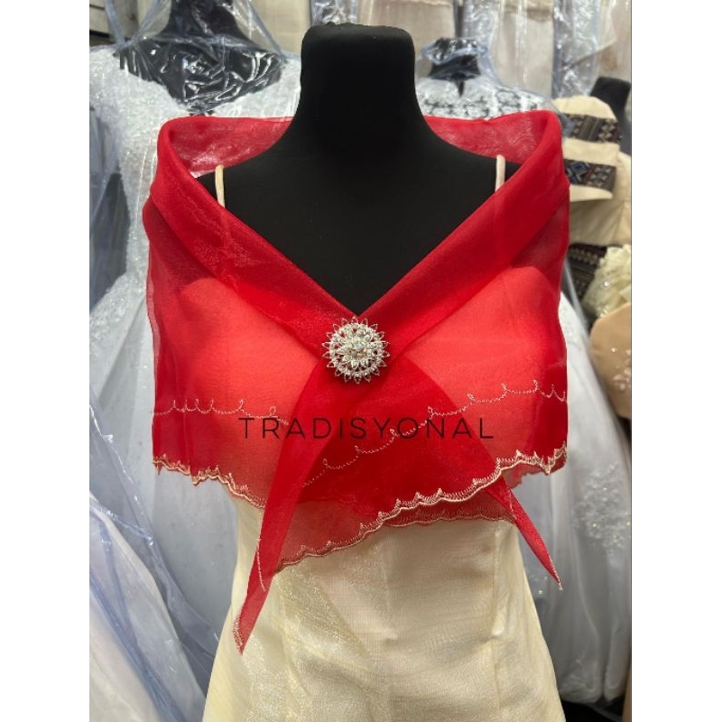 Alampay Filipiniana Embroidery Design (Brooch not included) | Shopee ...