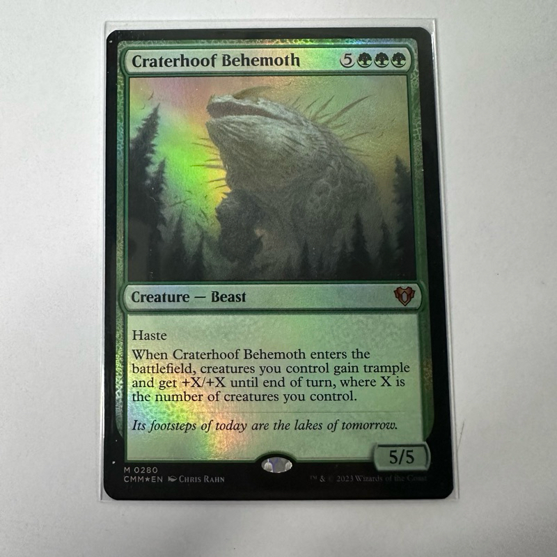 CRATERHOOF BEHEMOTH | CMM COMMANDER MASTERS | BEAST | GREEN | MTG MAGIC ...