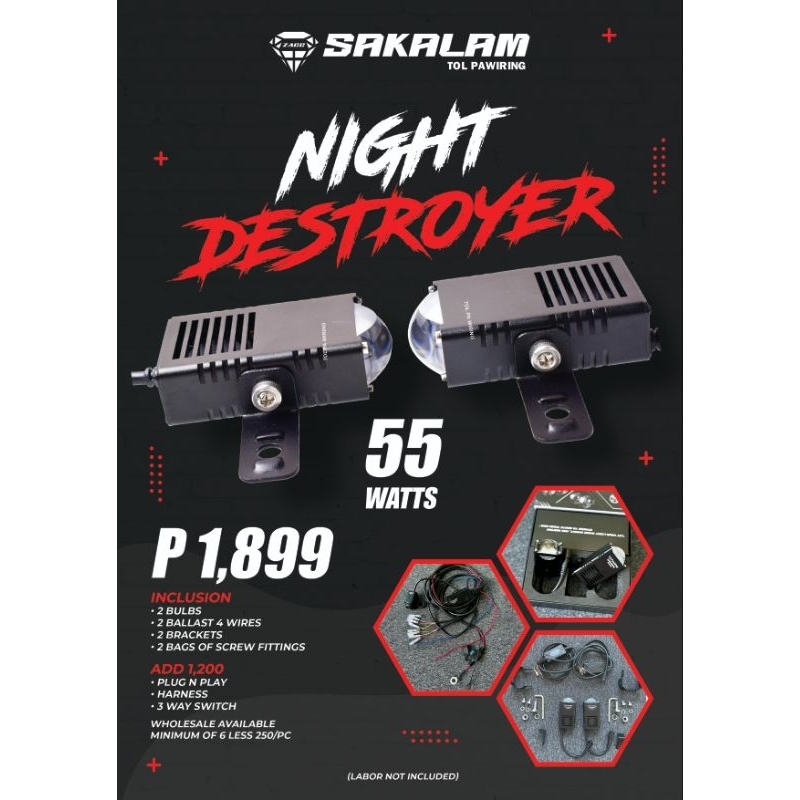 SAKALAM TP BRAND - MINI DRIVING LIGHTS PLUG & PLAY HARNESS (waterproof ...