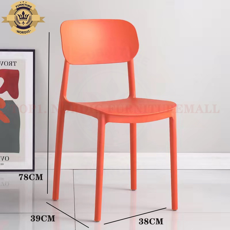 HOT DEALS Nordic Chair Plastic Chair Dining Chair Coffee Chair Study ...