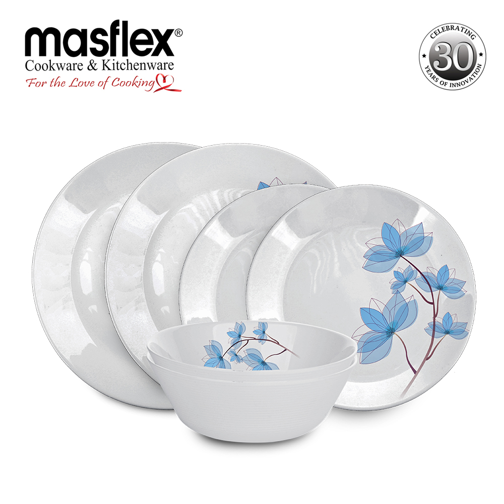 Masflex 6 piece Opal Glass Dinnerware Set | Shopee Philippines