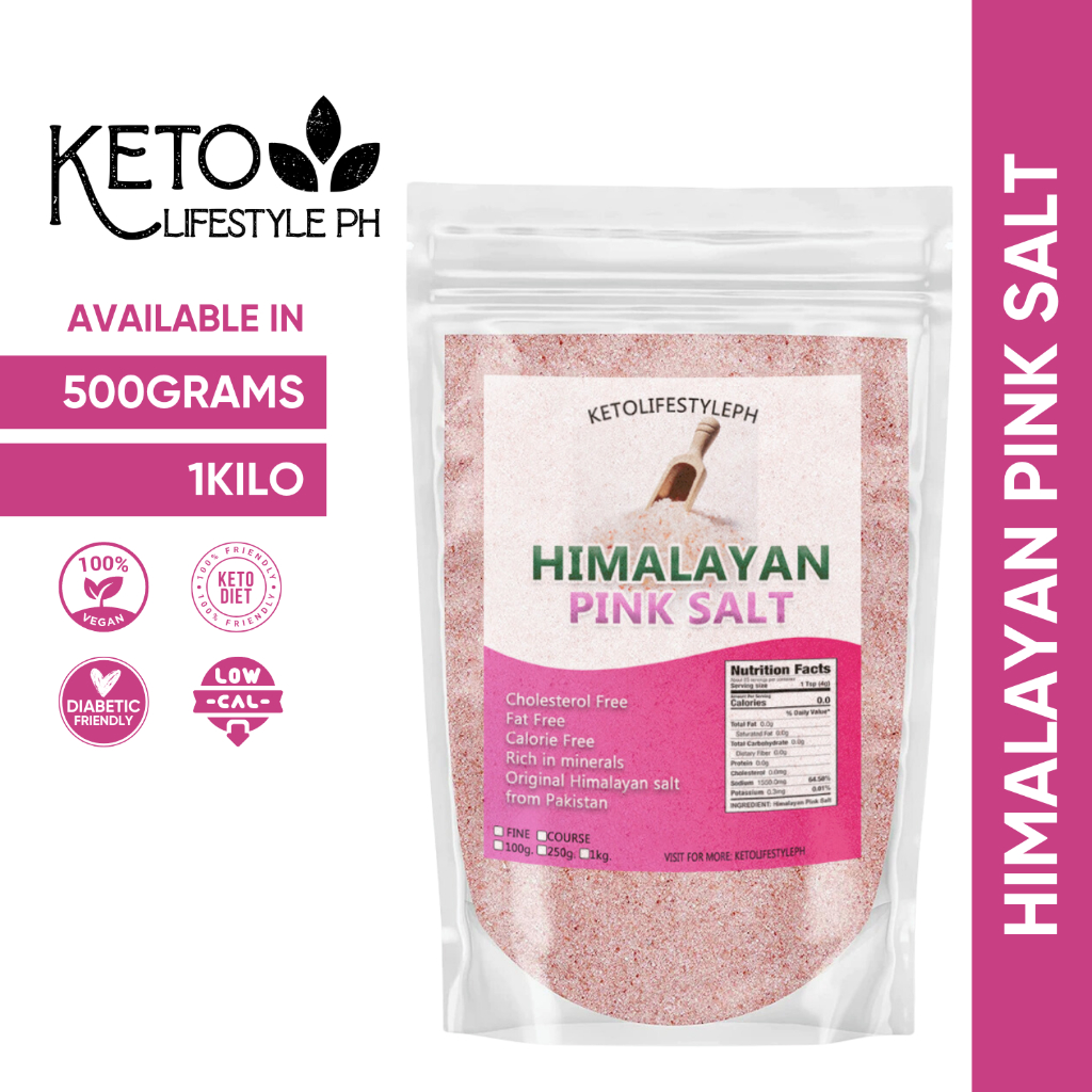 Pink Himalayan Salt 500g/1kilo (Authentic from Pakistan/Keto/Low-carb ...
