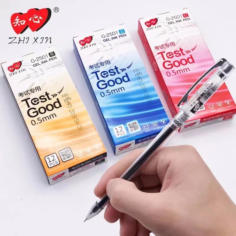 12pcs & 4pcs test good gel ink pen ballpen sign pen 0.5mm stationery ...