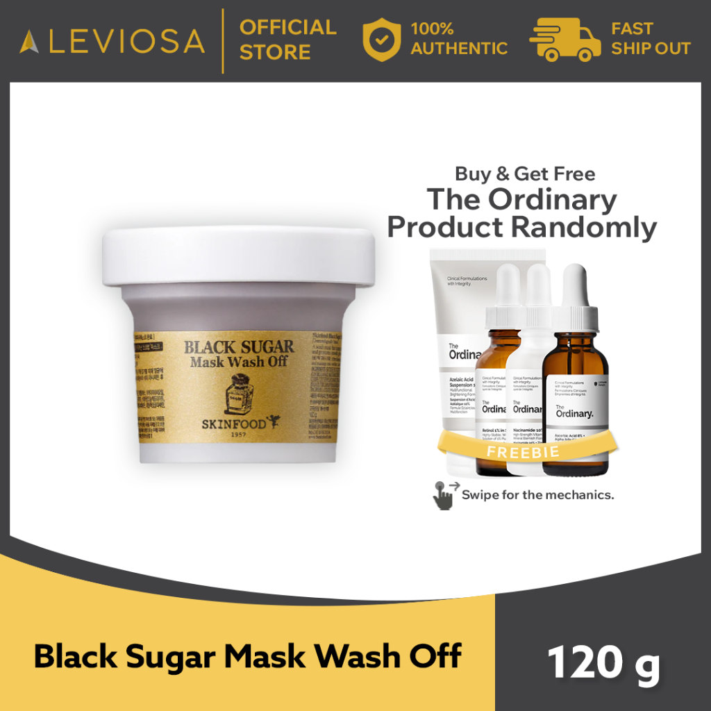 SKINFOOD Black Sugar Mask Wash Off 120g | Shopee Philippines