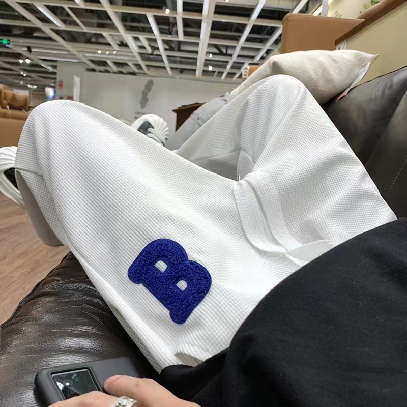 MX slocks pants loose straight cut pants Korean sweatpant wide leg ...