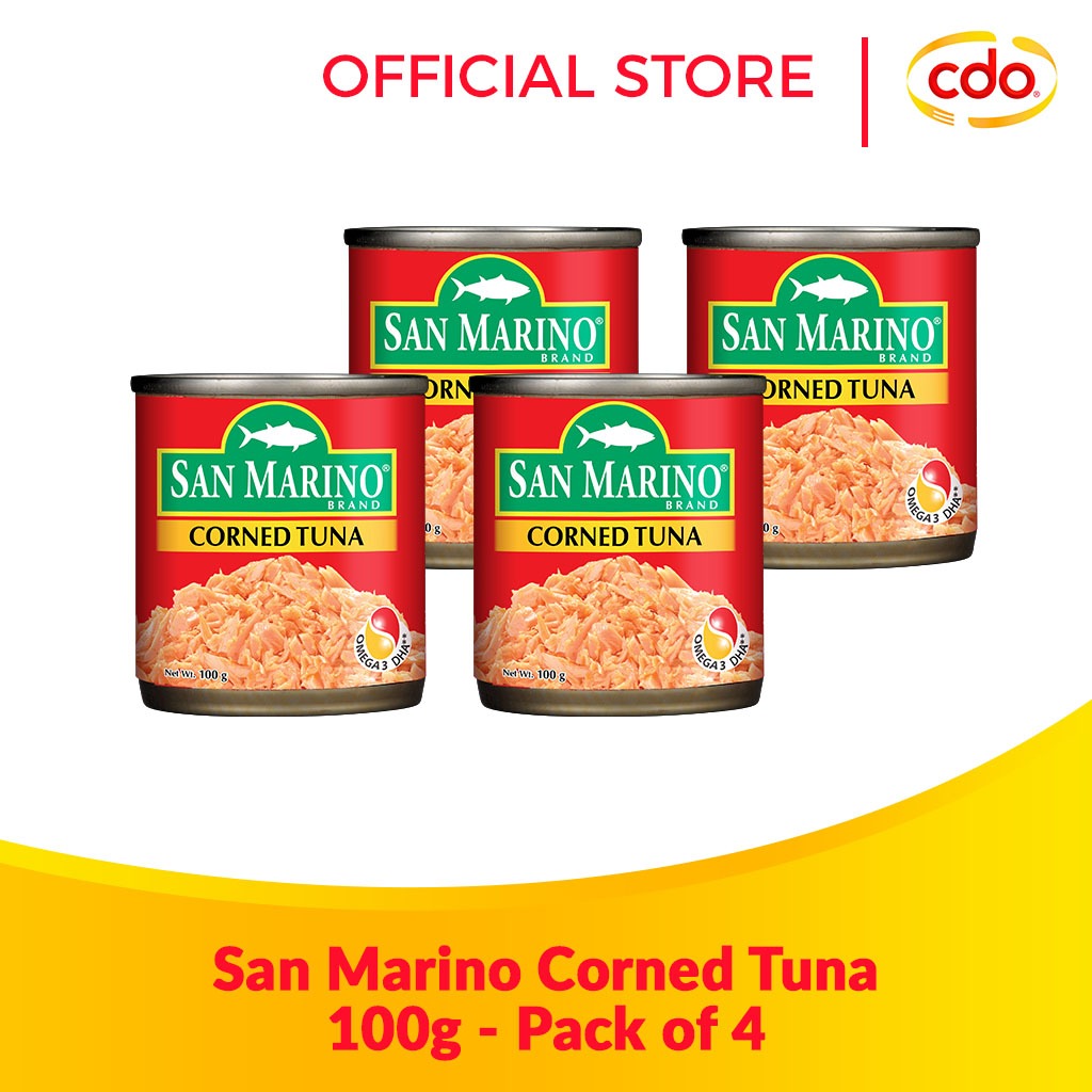 SAN MARINO Corned Tuna 100g - pack of 4 | Shopee Philippines