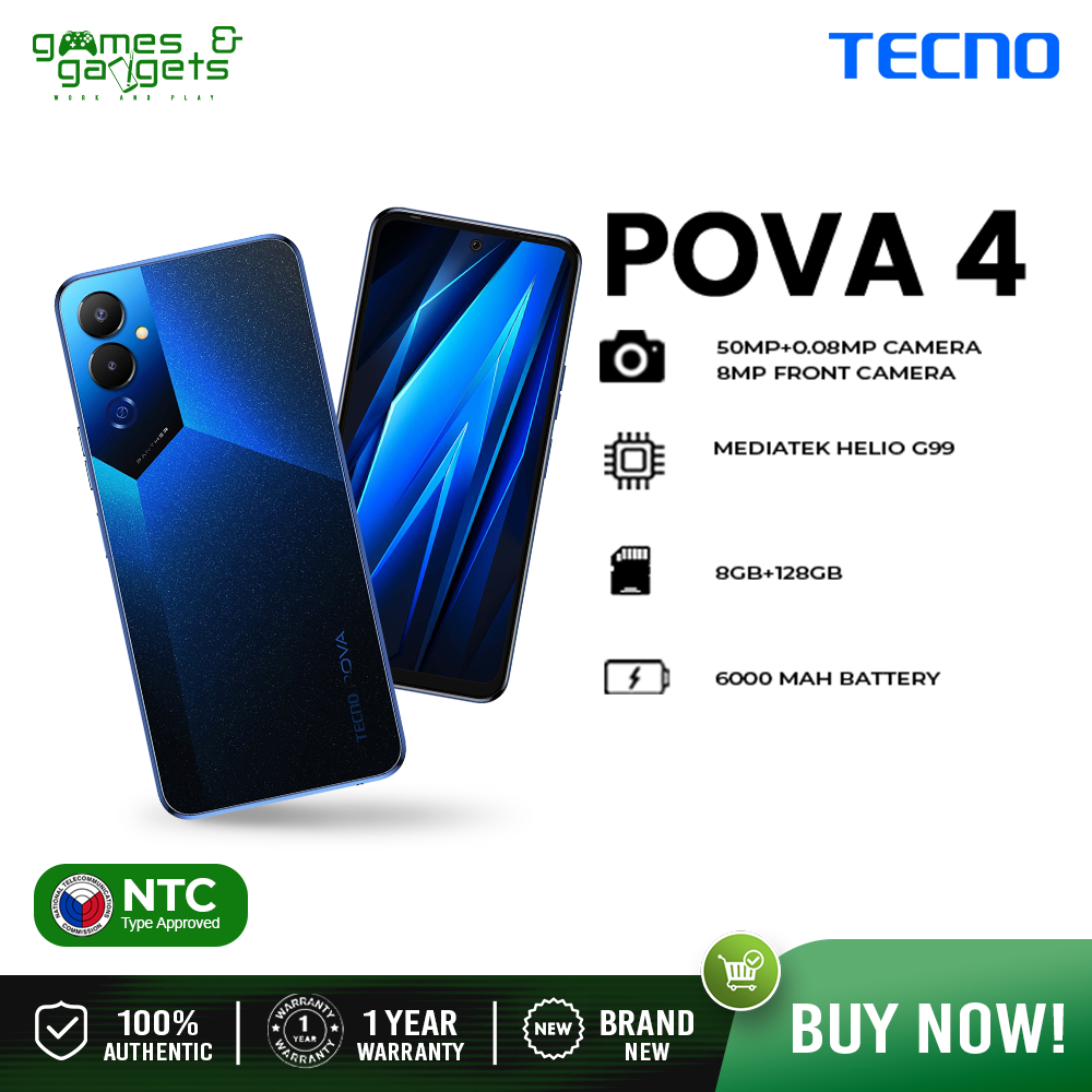 Tecno Pova 4 Lg7N 8Gb+128Gb | Shopee Philippines