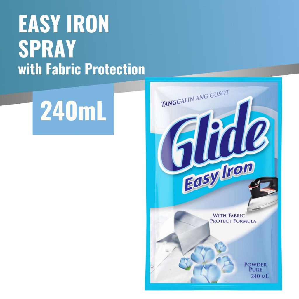 Glide Laundry Starch Easy Iron Powder Pure 240Ml | Shopee Philippines