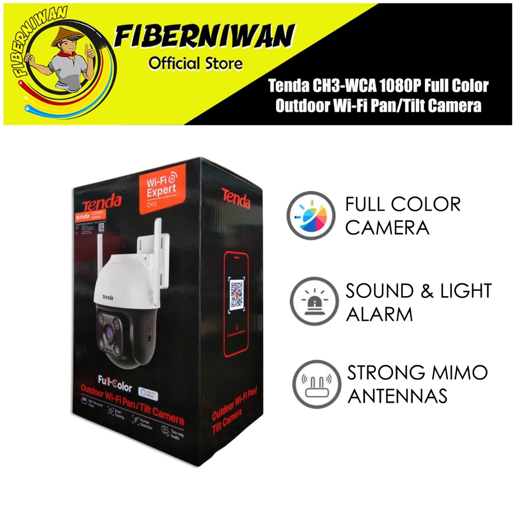 Tenda CH3-WCA 1080P Outdoor Wi-Fi Pan/Tilt Camera | Shopee Philippines