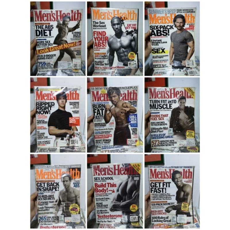 (June7) Preloved Men's Health Magazines | Shopee Philippines