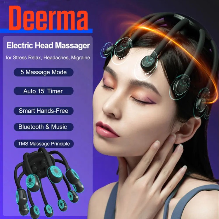 Electric Octopus Claw Head Scalp Massager 3 Modes Vibration Massage ...