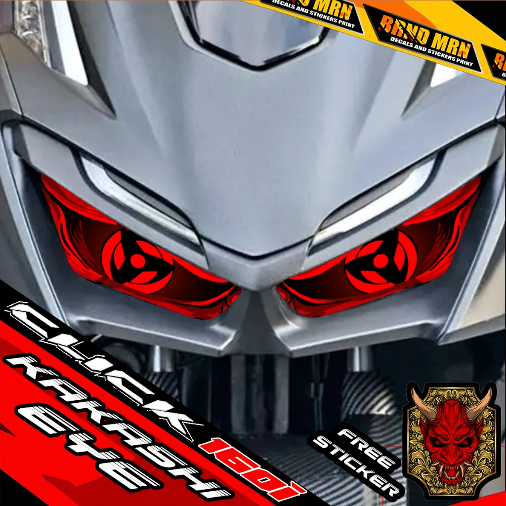 HONDA CLICK 160 SHARINGAN EYE STICKER TINT PROTECTOR | Shopee Philippines