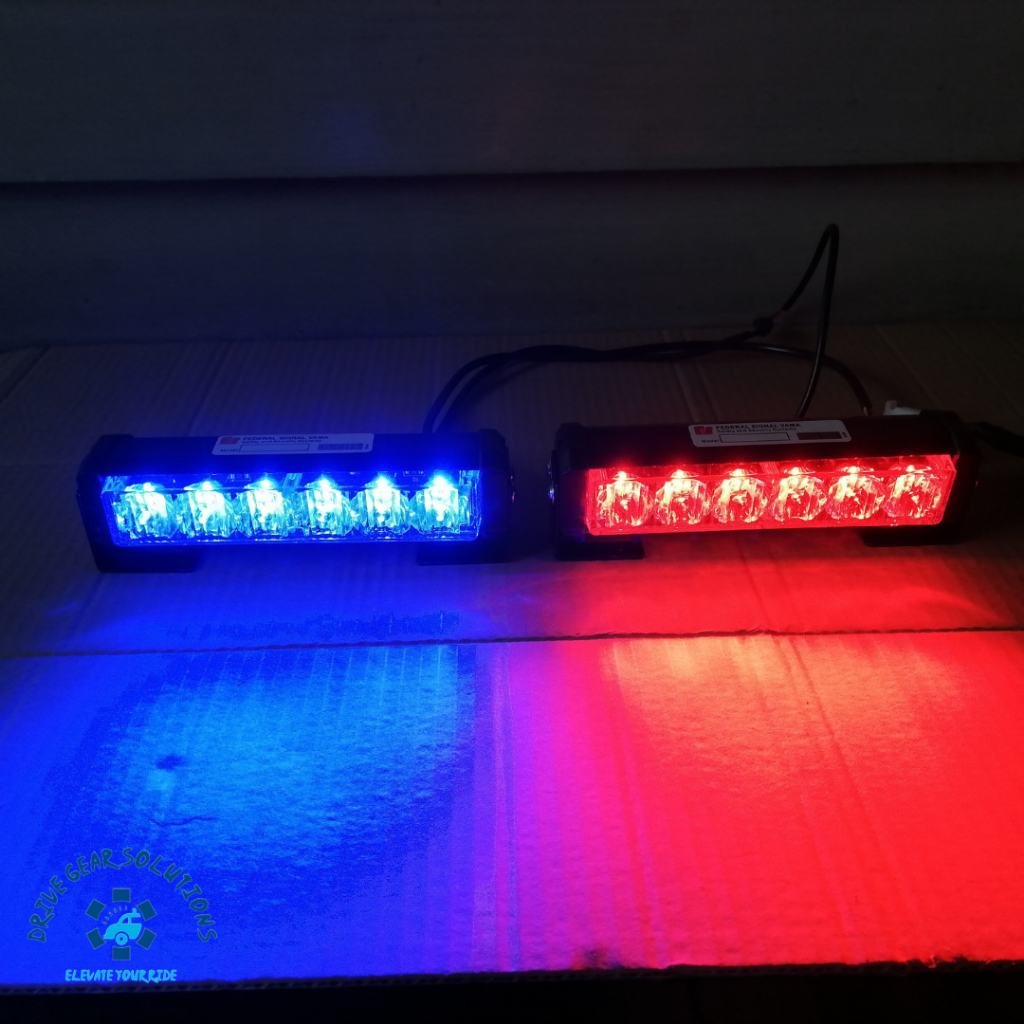 12V - 24V Federal Strobe Grille Blinker with Various Flashing Patterns ...