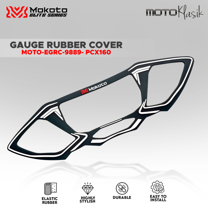 MOKOTO ELITE SERIES HONDA PCX 160 RUBBER SPEEDOMETER GAUGE PANEL ...