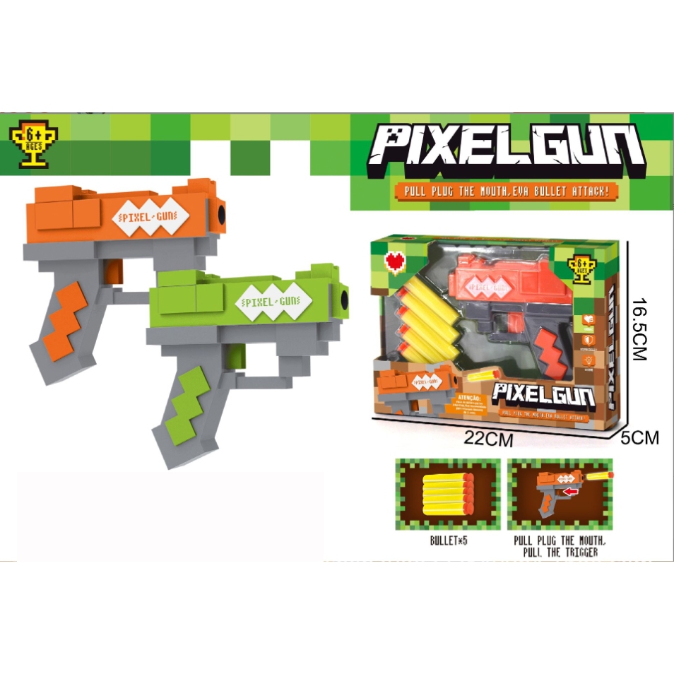 New soft bullet gun minecraft suction cup soft bullet shooting loaded ...